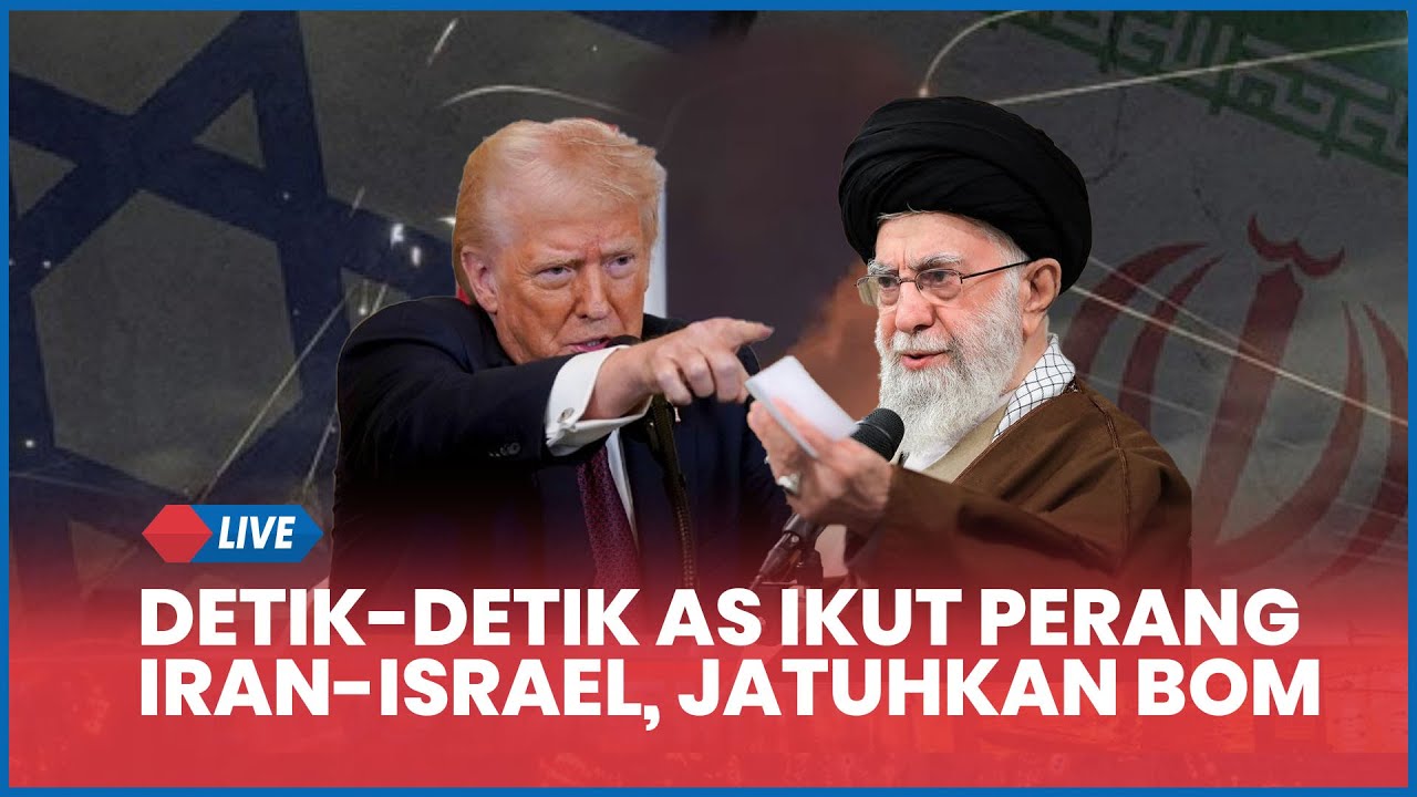 🔴 Detik-detik AS Ikut Perang Iran-Israel, Klaim Jatuhkan Bom Perdana ...