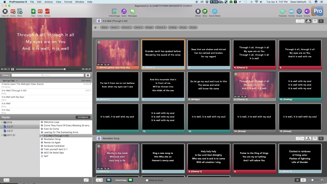 ProPresenter 6 Training - song cleanup - YouTube