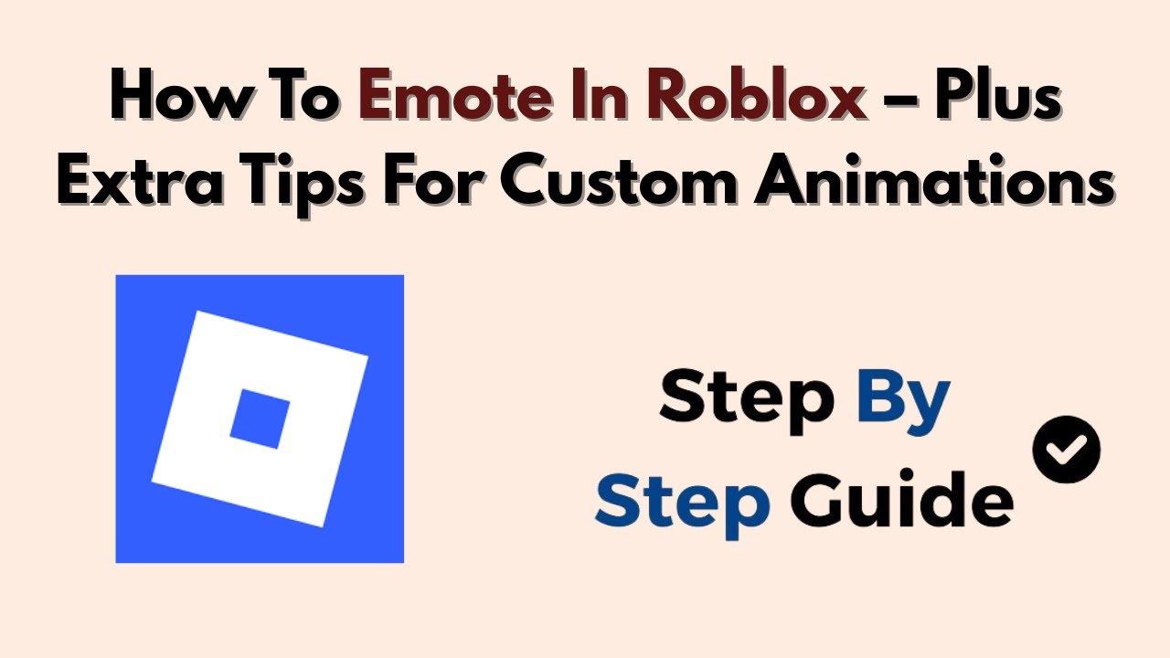 How To Emote In Roblox – Plus Extra Tips For Custom Animations - YouTube
