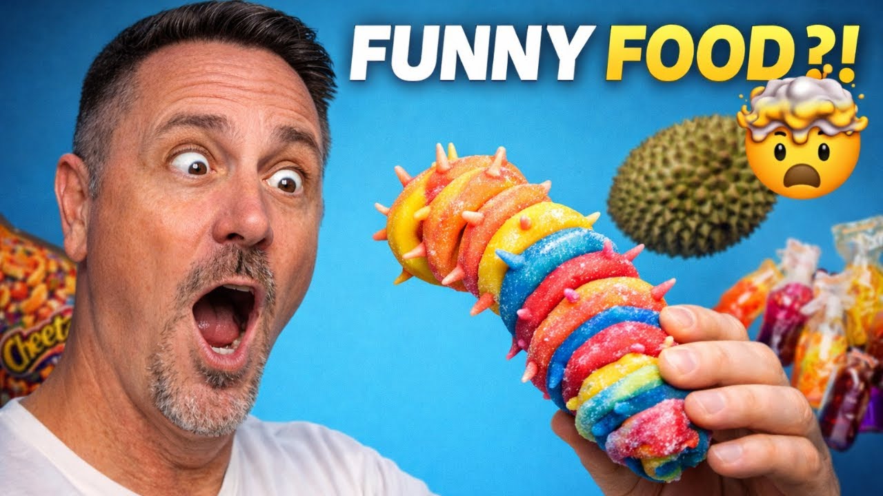 Funny Taste testing weird food - YouTube
