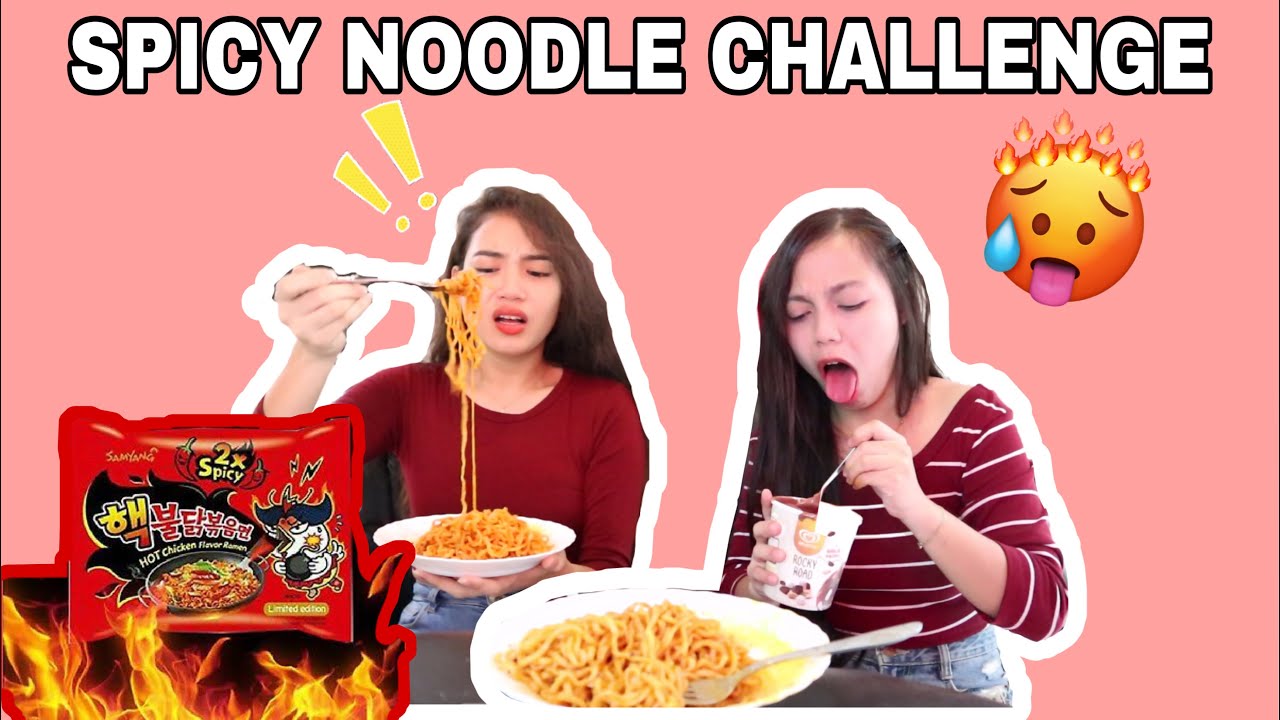 SPICY NOODLE CHALLENGE WITH AIRA M.| Maureen Dejillo #NAKAKASUKA! 🤮 ...
