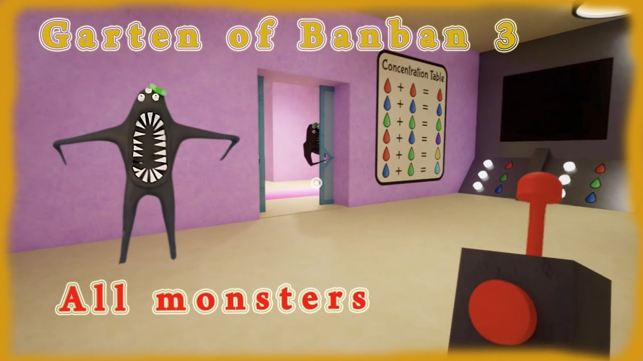 Garten of Banban 3: Who is she Nabnaleena [series - all monsters] - YouTube