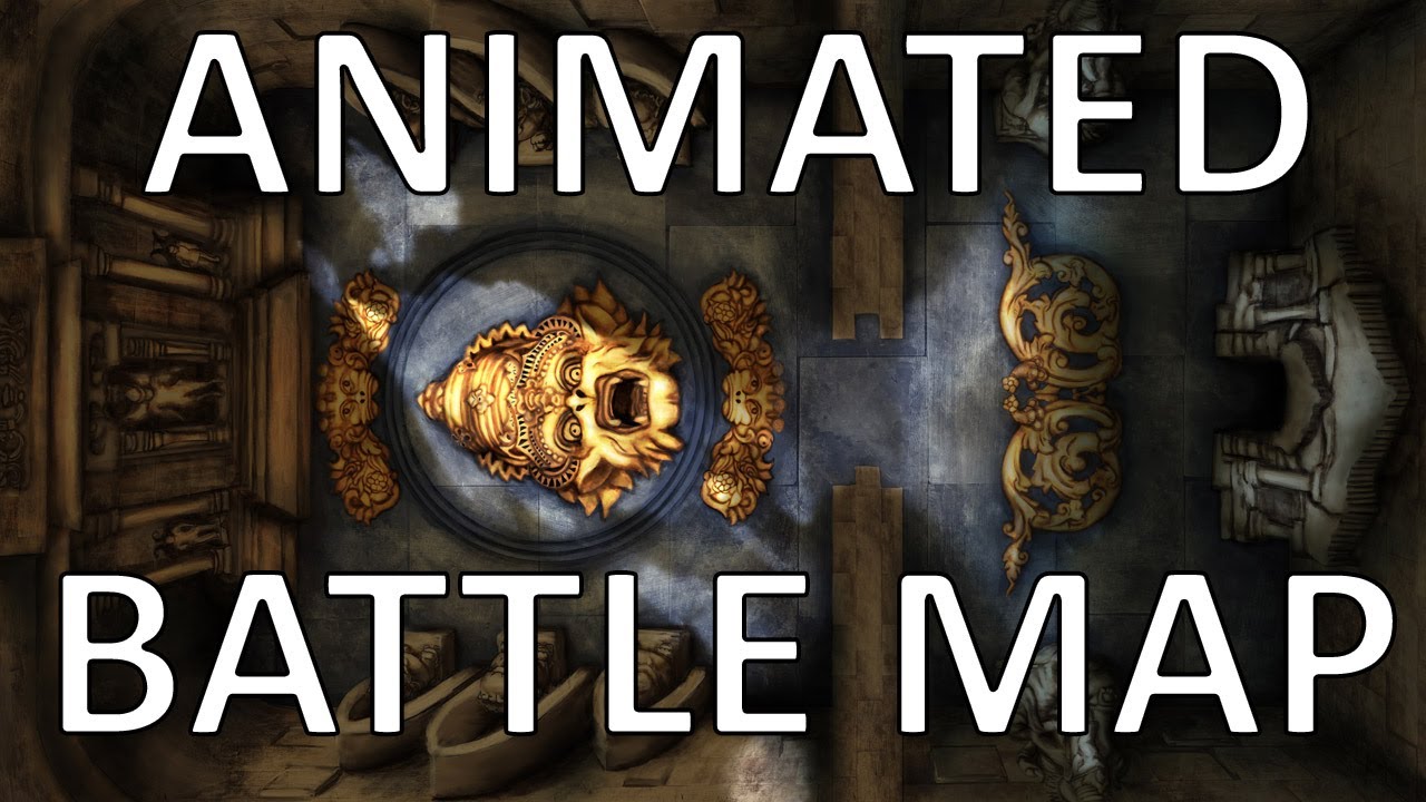 Animated Battle Map for D&D - Ritual Temple by Domille's Wondrous Works ...