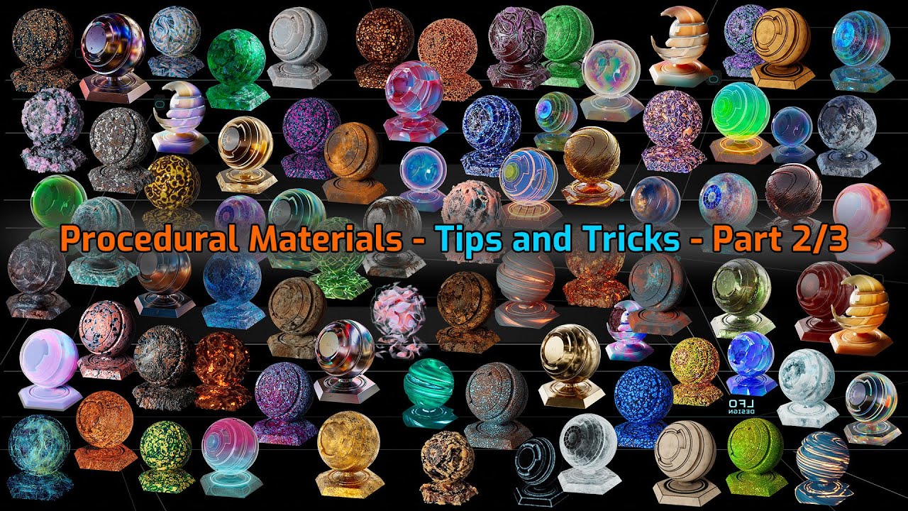 C4D / Redshift Material Library - Tips and Tricks - Part 2/3 - YouTube