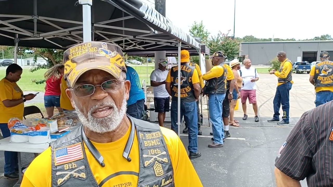 Buffalo Soldiers Motorcycle Group from Alabama w/ President Viper - YouTube