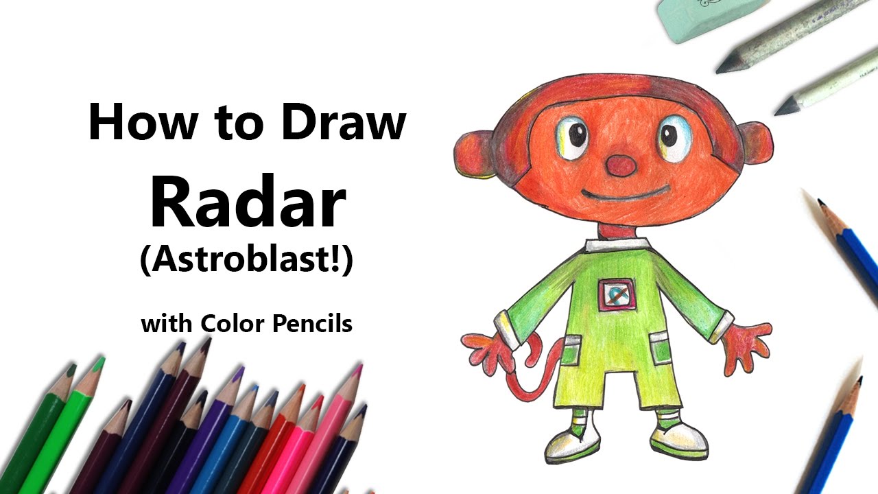 How to Draw Radar from Astroblast! with Color Pencils [Time Lapse ...