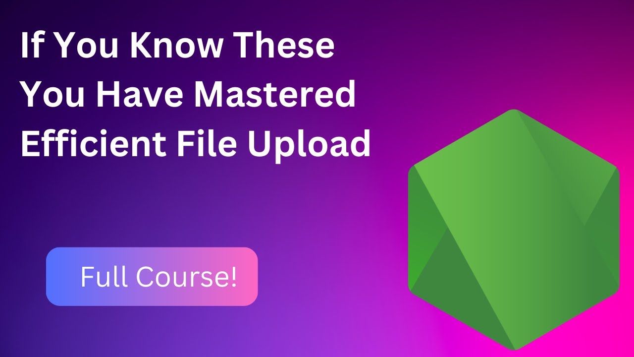 Ultra-Fast File Uploads in Node.js with Streams & Compression! - YouTube