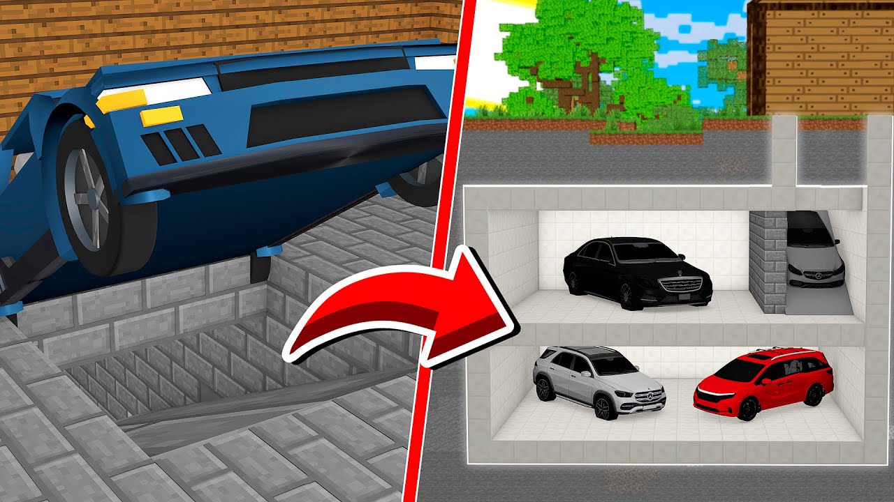 ENCUENTRO EL GARAJE DE LUJO SECRETO DE MI AMIGO EN MINECRAFT TROLL 😱🚗 ...