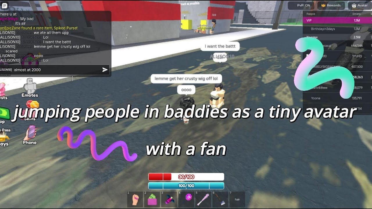 Jumping People with a Fan in Baddies Roblox | part 1 - YouTube