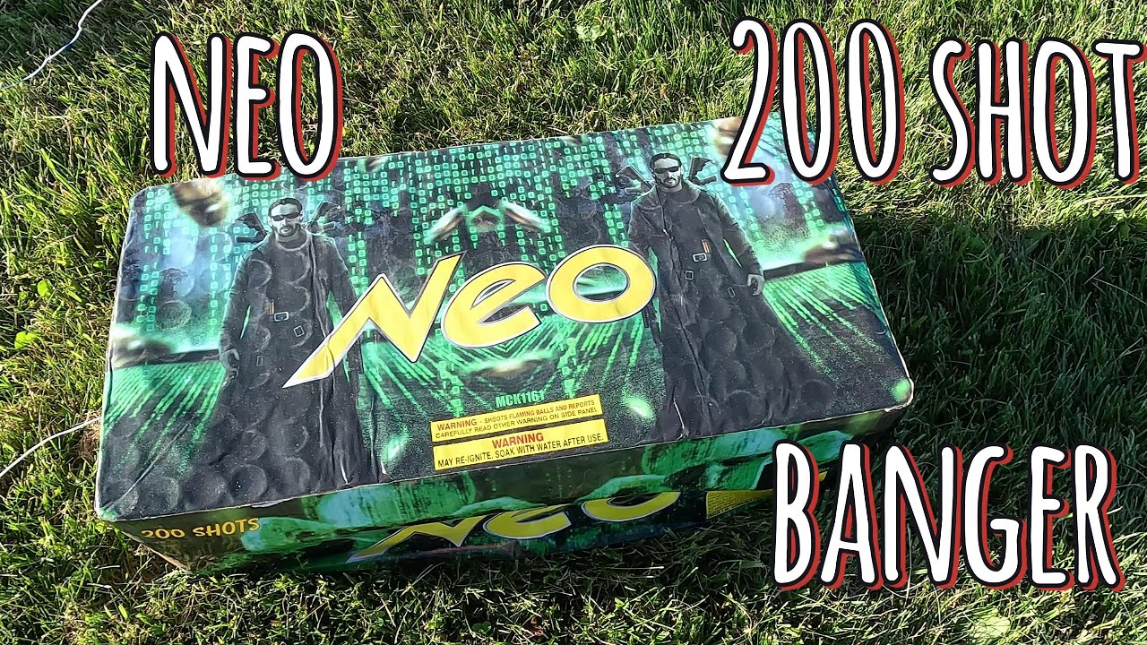 NEO 200 SHOT BANGER #4thofjuly #fireworks #pyro #pyroaddicts #demo # ...