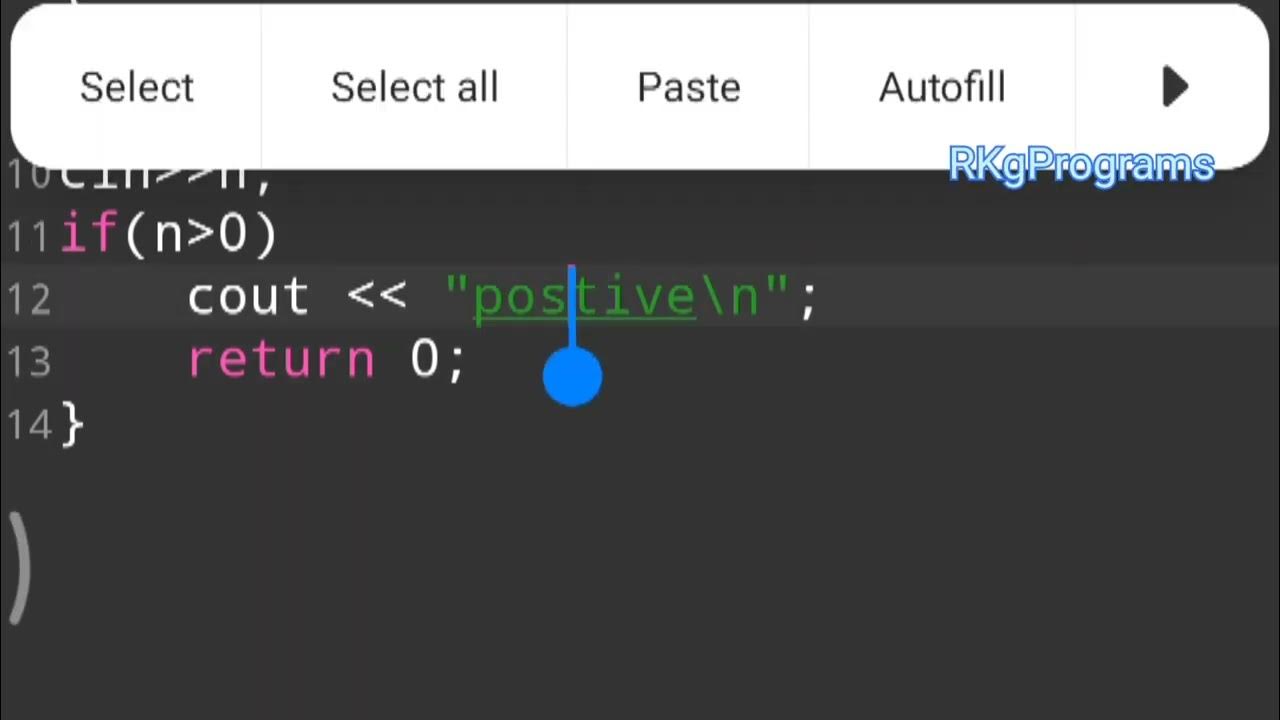 check entered number is positive or negative in c++ program ☺️#RKgPrograms#c++ #c++language ...
