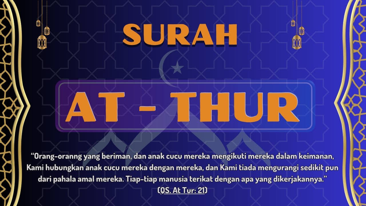 052 SURAH AT TUR by Mishary Rashid Alafasy - YouTube