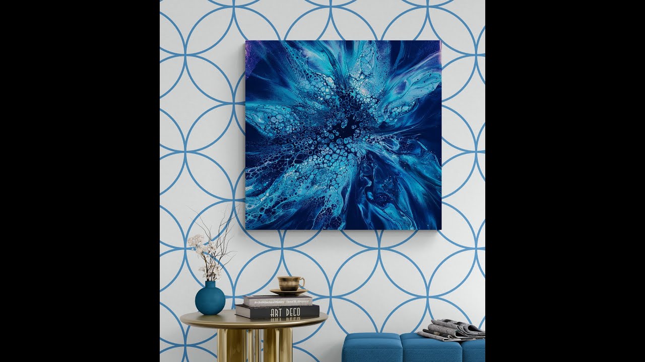 (745) Bloom Technique Using the "Infallible Color Combo" Acrylic Pour ...