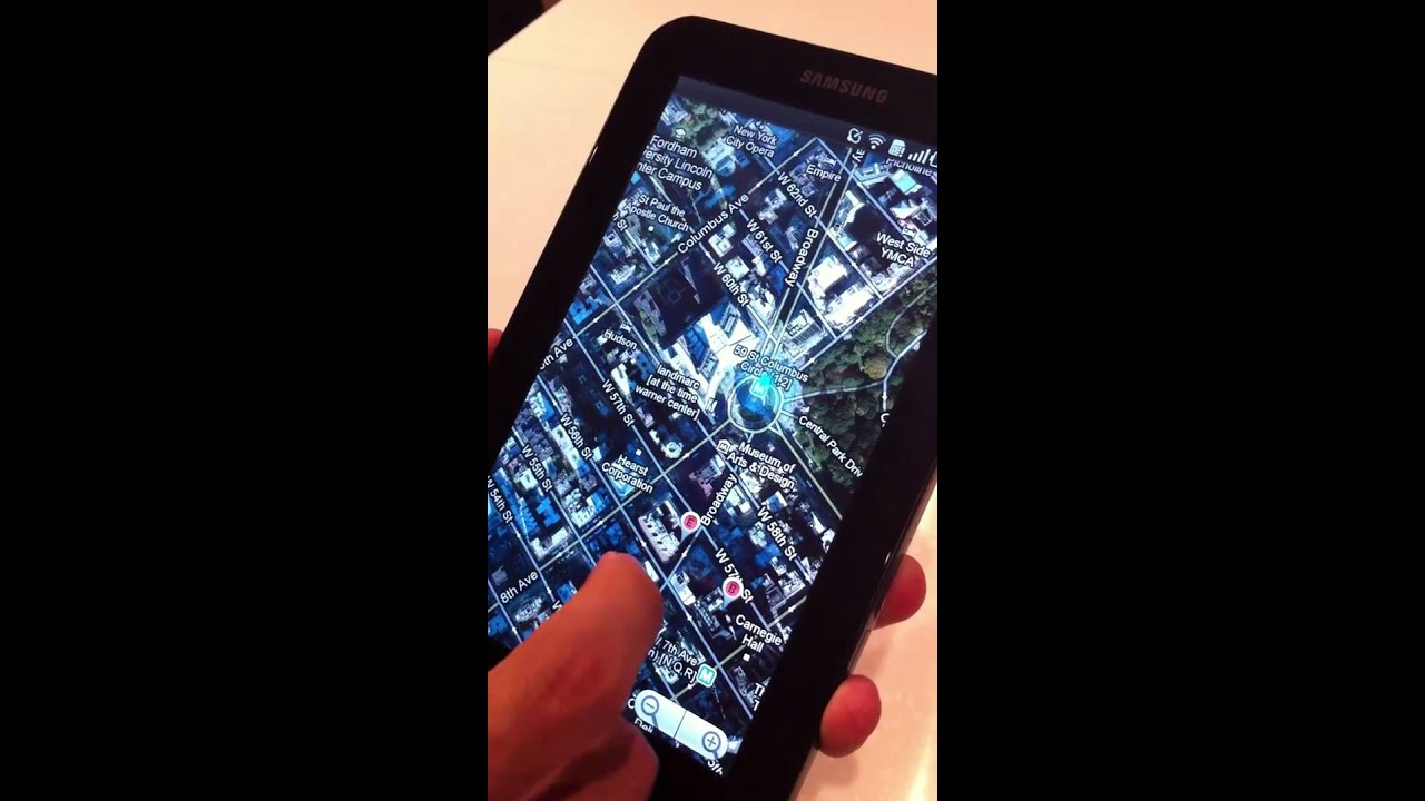 Samsung Galaxy Tab Running Google Maps - YouTube