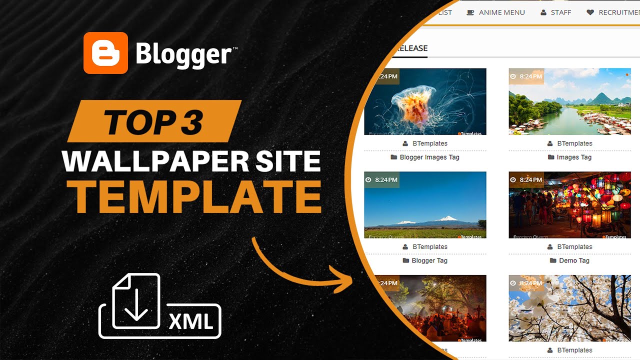 Best Wallpaper Website Template For Blogger | blogspot Template - YouTube