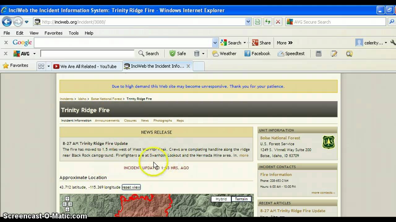 Idaho's Mustang Fire Complex NOW IS BURNING INTO MONTANA. Update on ...