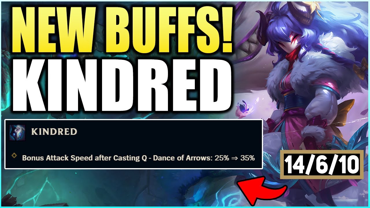 NEW Season 13 Kindred Buffs Make Kindred Jungle SO Strong! (Q BUFFS ...
