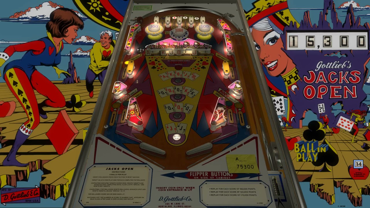 Jacks Open (Rebuilt) Pinball VPX - YouTube
