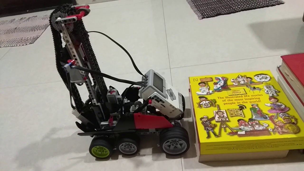 Stair Climber - Climbing on Book Stack. - YouTube