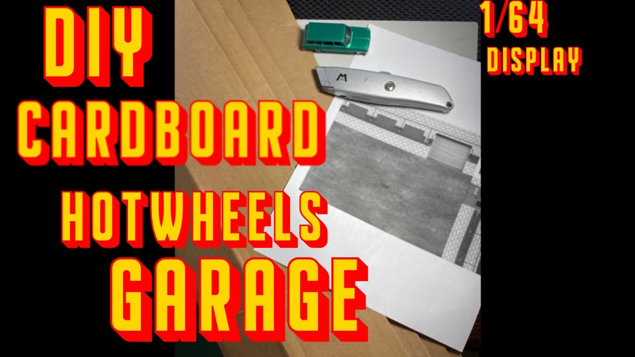DIY Hot Wheels Garage: Crafting a Cardboard Diorama Display - YouTube