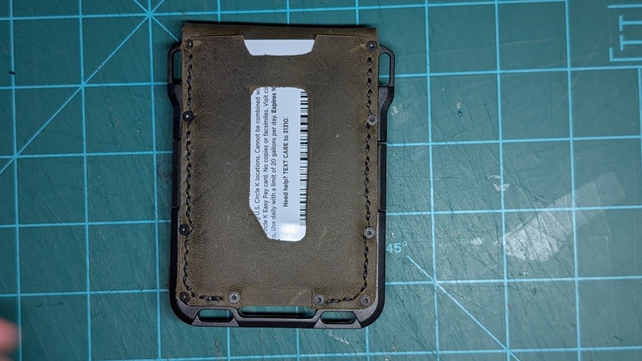 Chinese Trayvax like tactical wallet modified with real leather Cortez ...