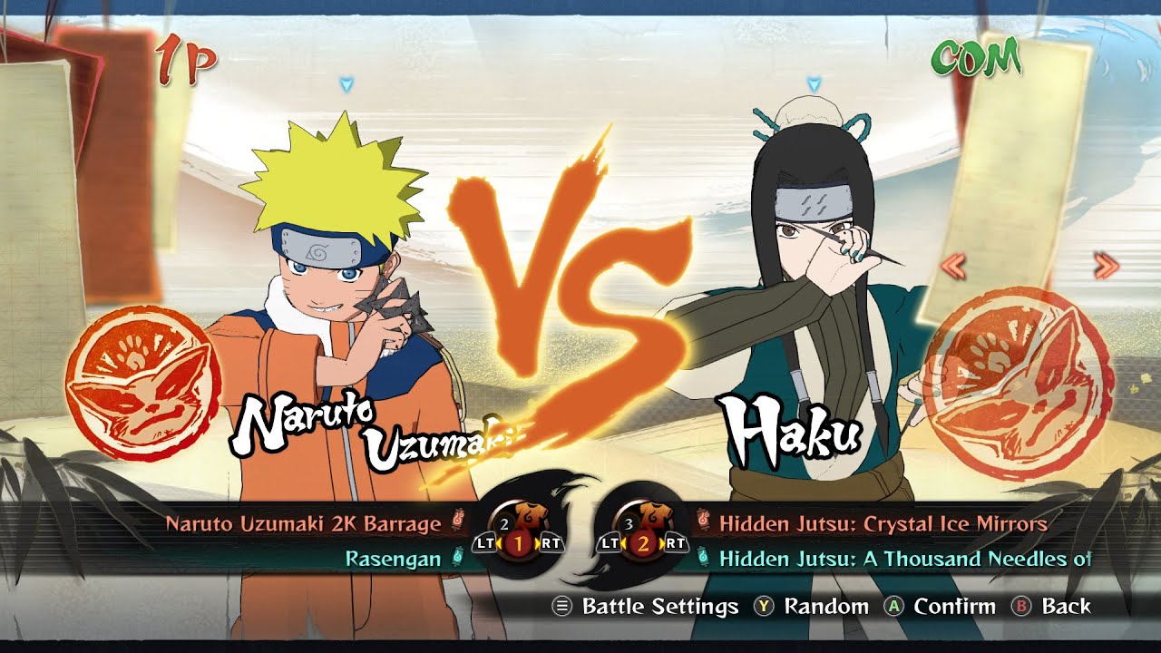 Naruto vs Haku - Naruto Shippuden: Ultimate Ninja Storm 4 - YouTube