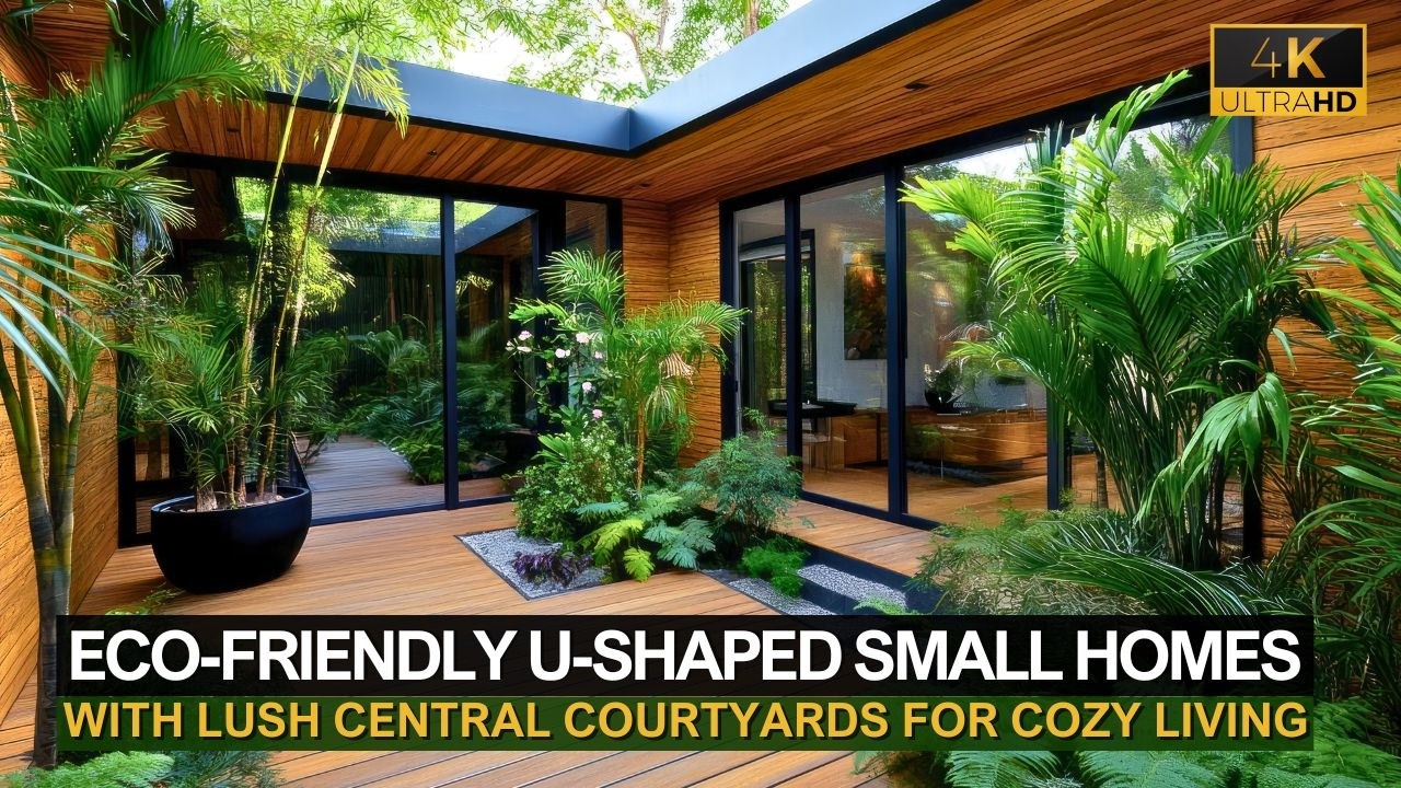 Affordable Eco-Friendly U-Shaped Small Homes with Lush Central ...