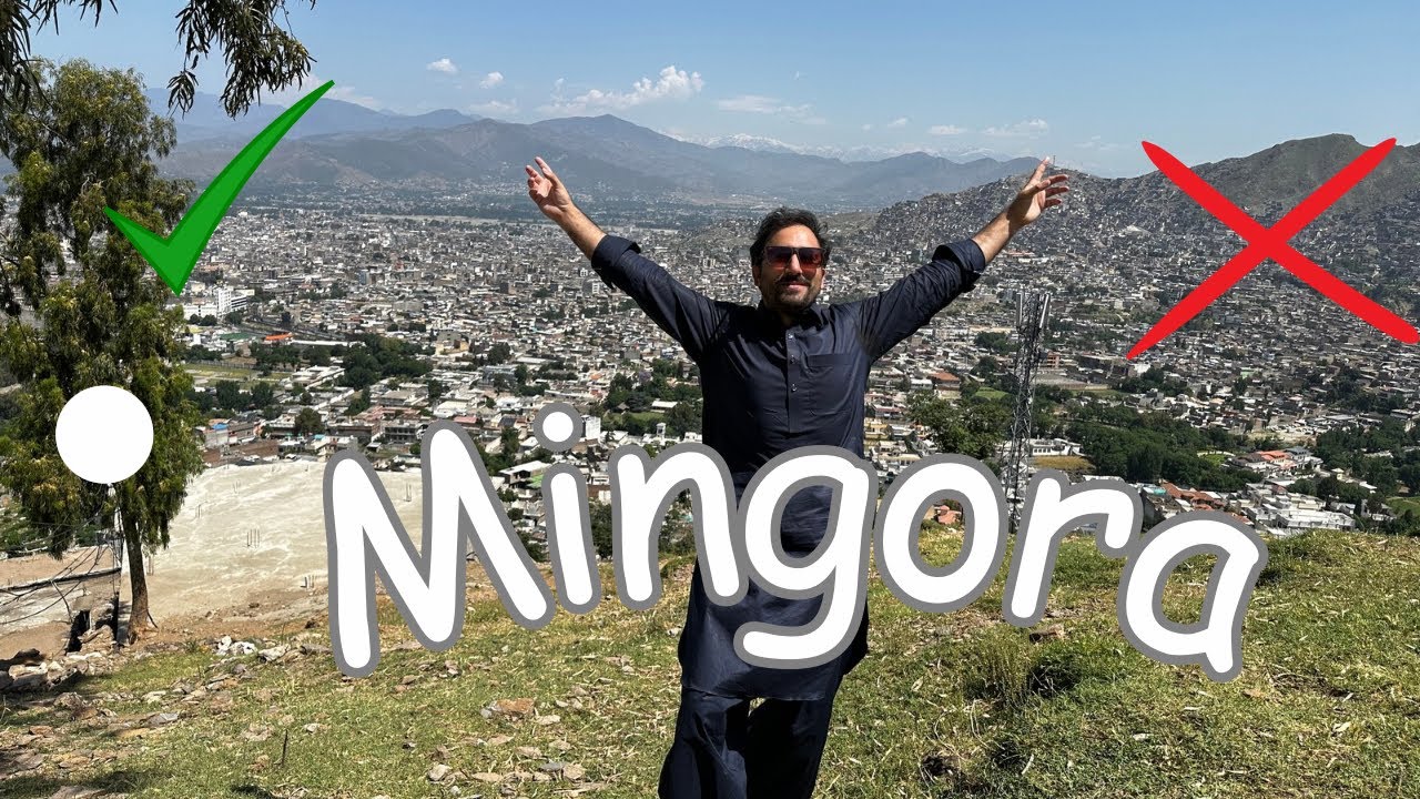 Mingora Swat Bird eye view from Top | Best spots of Swat Valley ...