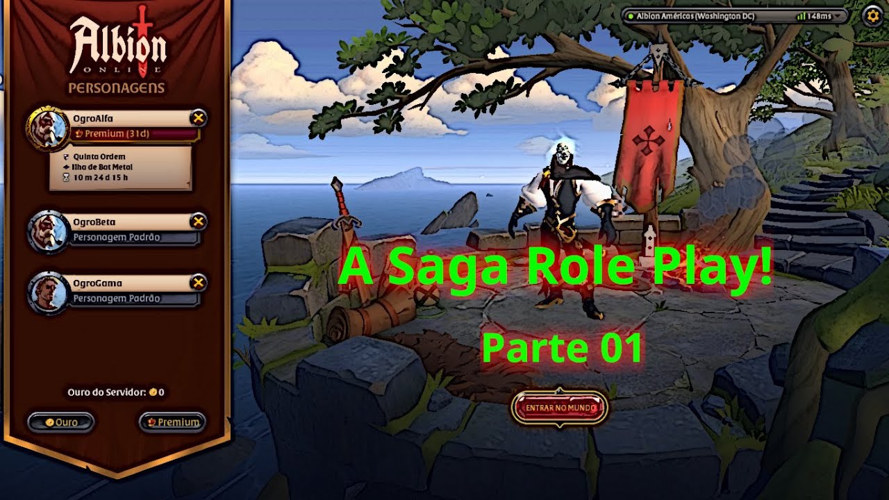 Começa a Saga Role Play! Fazendo o Tutorial e Chegando no Continente ...