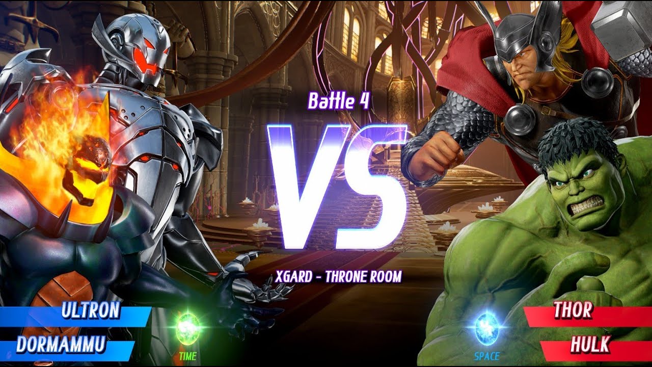 Ultron & Dormammu Vs Thor & The Hulk =Marvel Vs Capcom Infinite= - YouTube