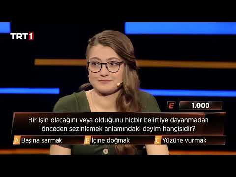 Bir işin olacağını hiçbir belirtiye dayanmadan önceden sezinlemek anlamındaki deyim hangisidir?