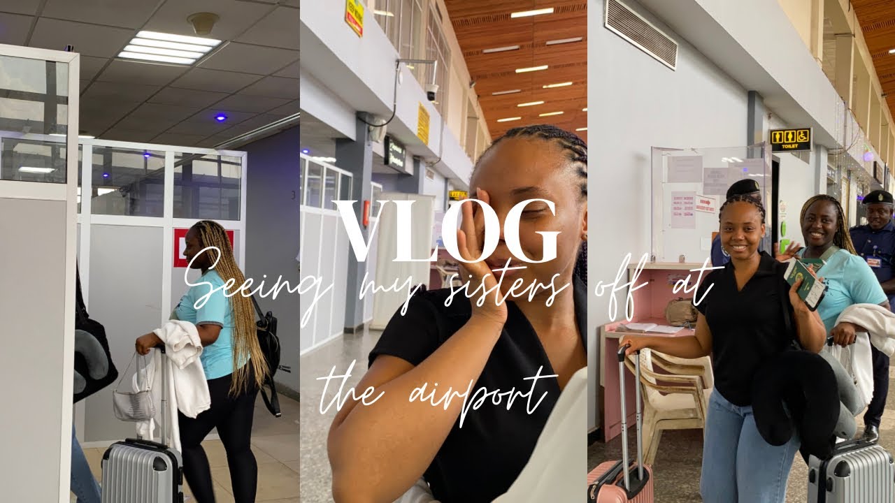 Seeing my sisters off at the airport *Emotional*🥹 - YouTube