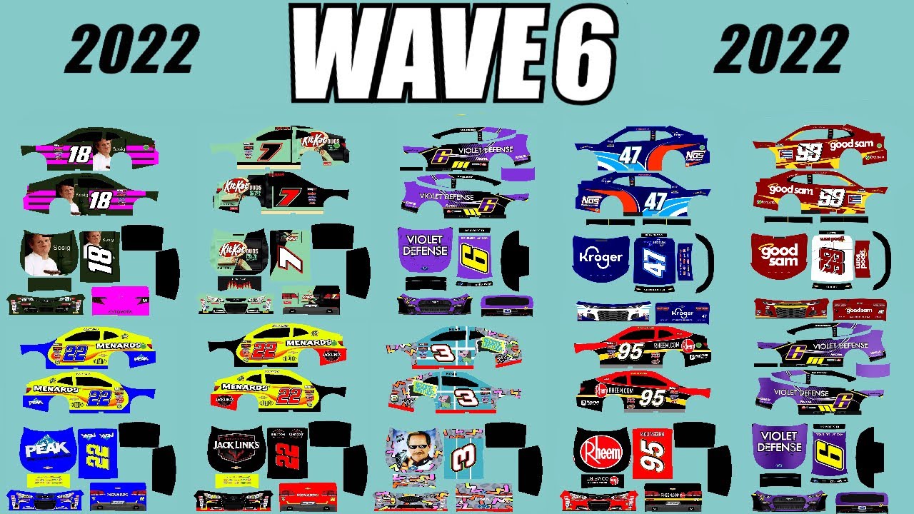 Nascar Templates 2022 Wave 6 - YouTube