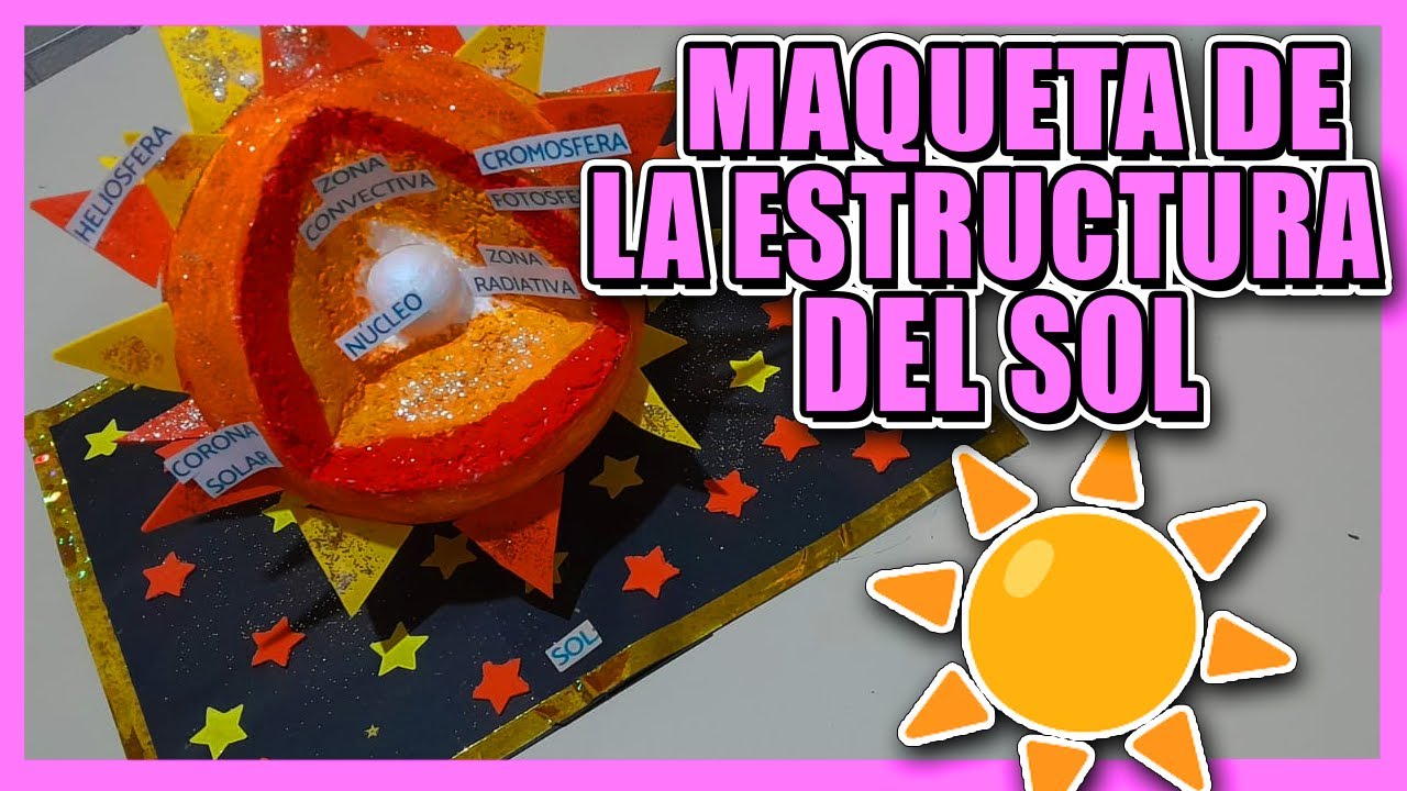 Como Hacer Una Maqueta De La Estructura Del Sol - YouTube