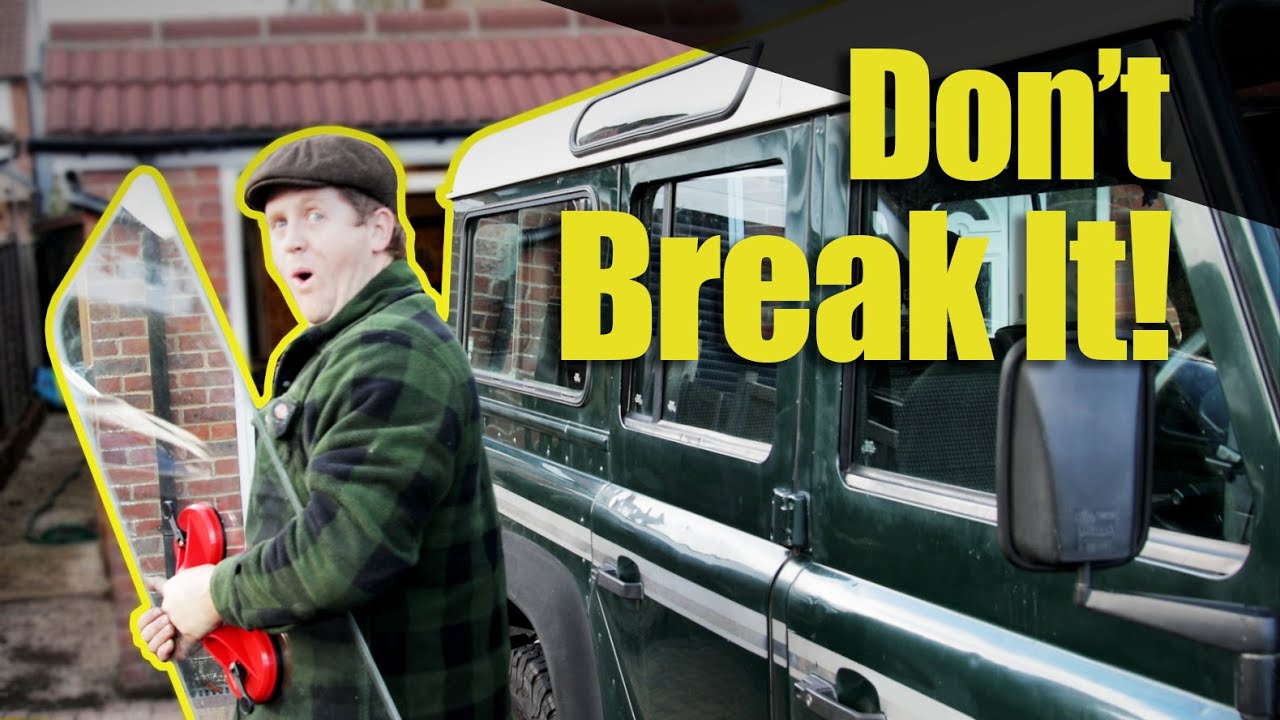 Defender: DIY Windscreen + Alpine Windows Install - YouTube