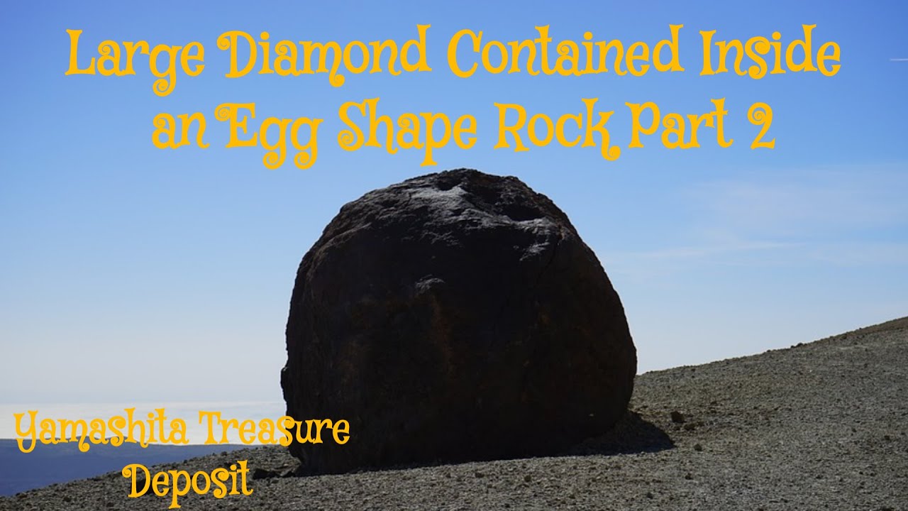 Large Diamond Contained Inside an Egg Shape Rock Part 2 - YouTube