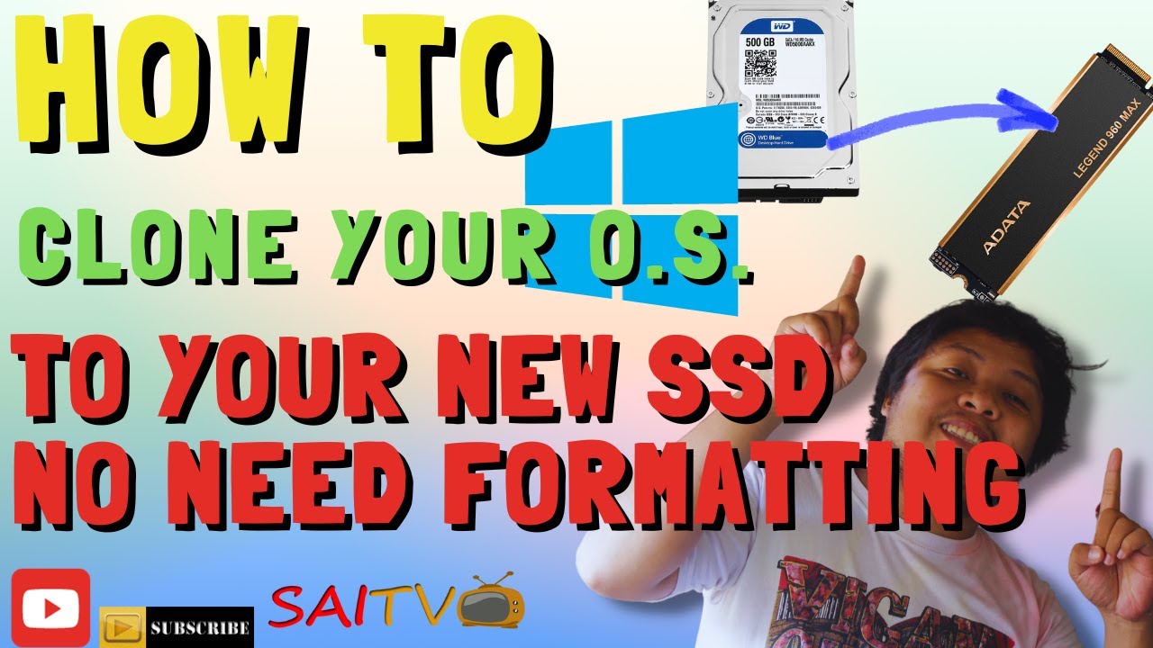 HOW TO CLONE DRIVE C OS INTO NEW SSD NO NEED FORMATTING STEP BY STEP ...
