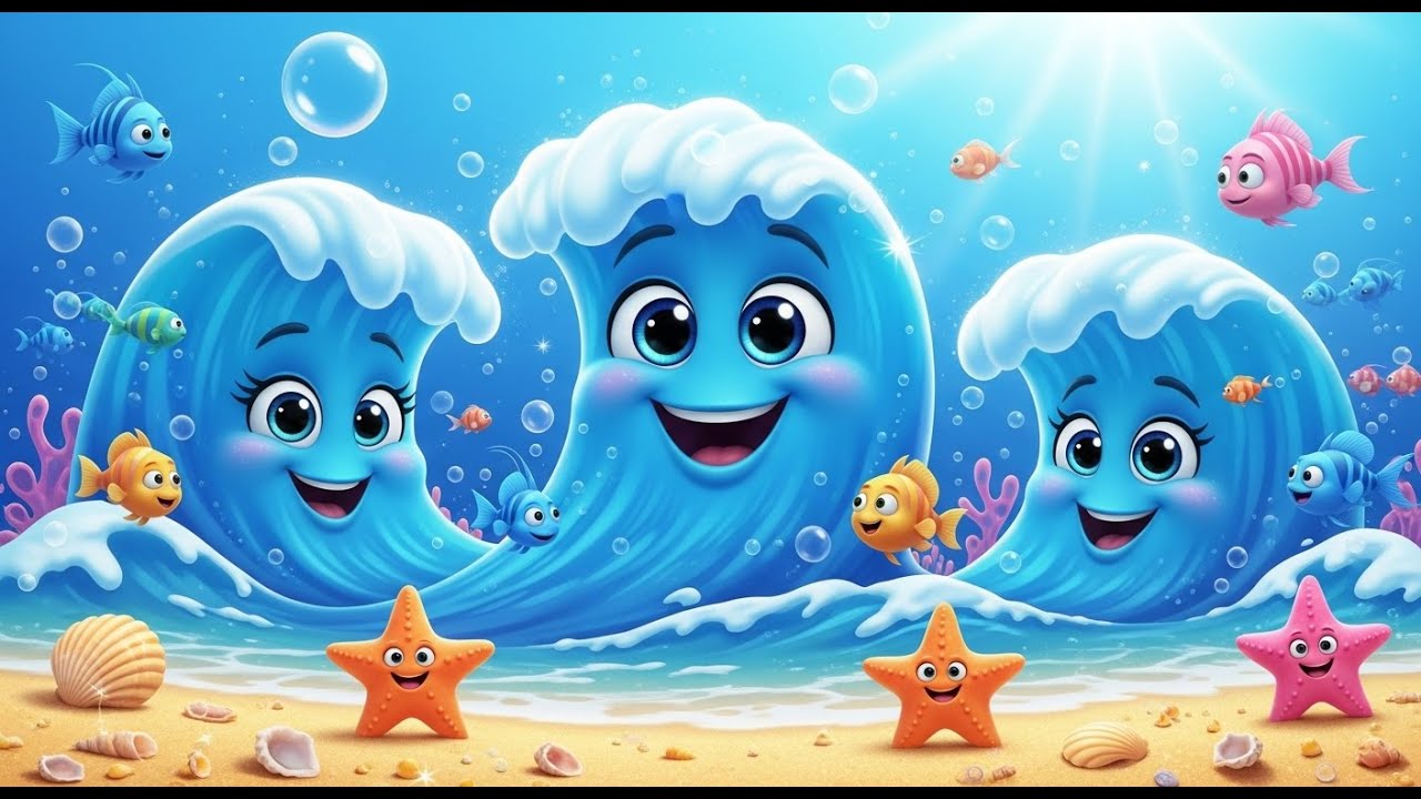 Colors of the Ocean Waves 🌊 | Learn Colors for Kids | Fun Preschool ...