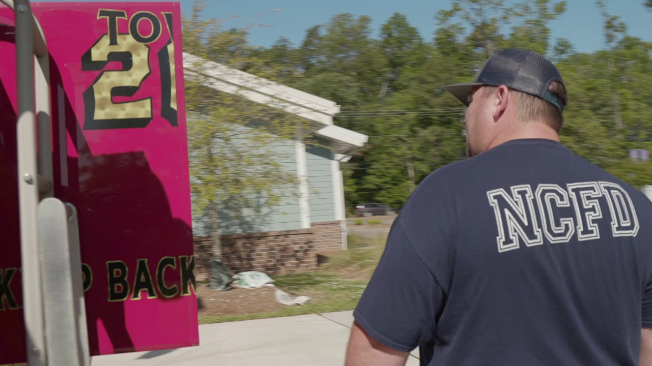 VIRTUAL TOUR: North Charleston Fire Department Tower Truck 203 - YouTube