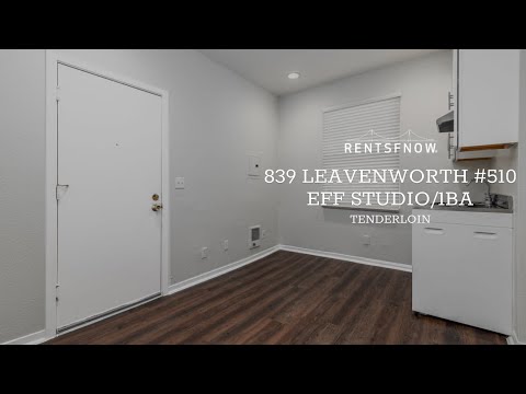 839 Leavenworth #510, San Francisco CA | Efficiency Studio 1 Bath - YouTube
