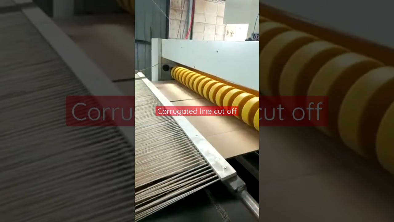 Cut off machine for transverse cutting corrugated cardboard sheet ...