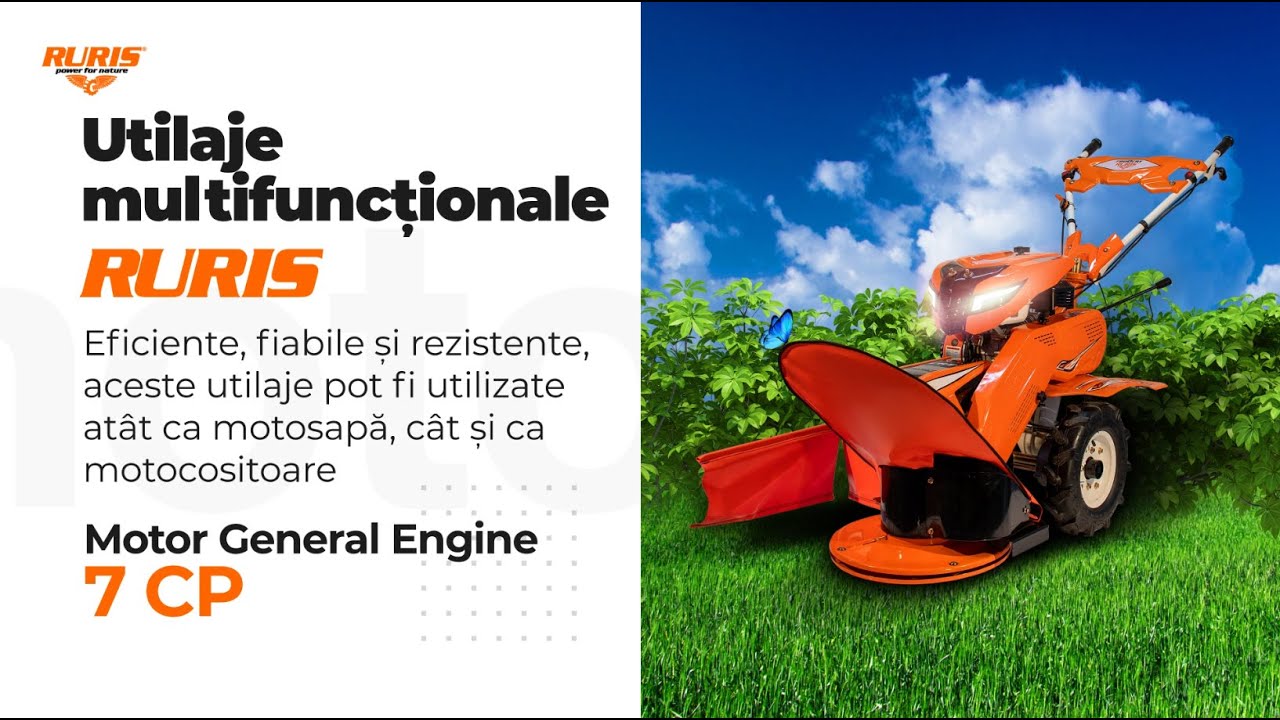 Utilaje multifuncționale RURIS - RURIS 6500CRT / RURIS 7800CRT - YouTube