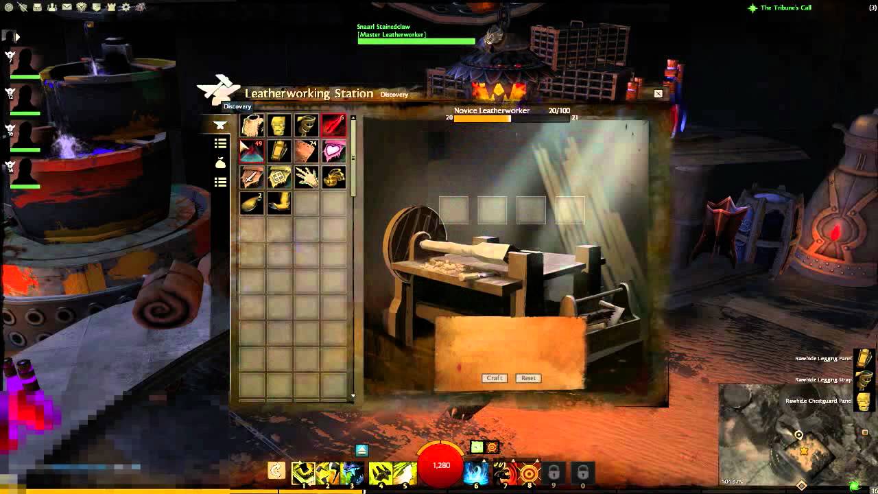 Guild Wars 2 - BWE3 Crafting: Leatherworker - YouTube