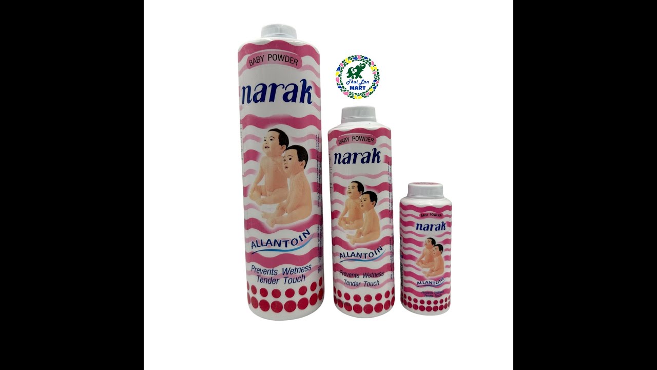 Phấn narak baby powder mát da giảm rôm sảy cho bé hàng nội địa chính ...