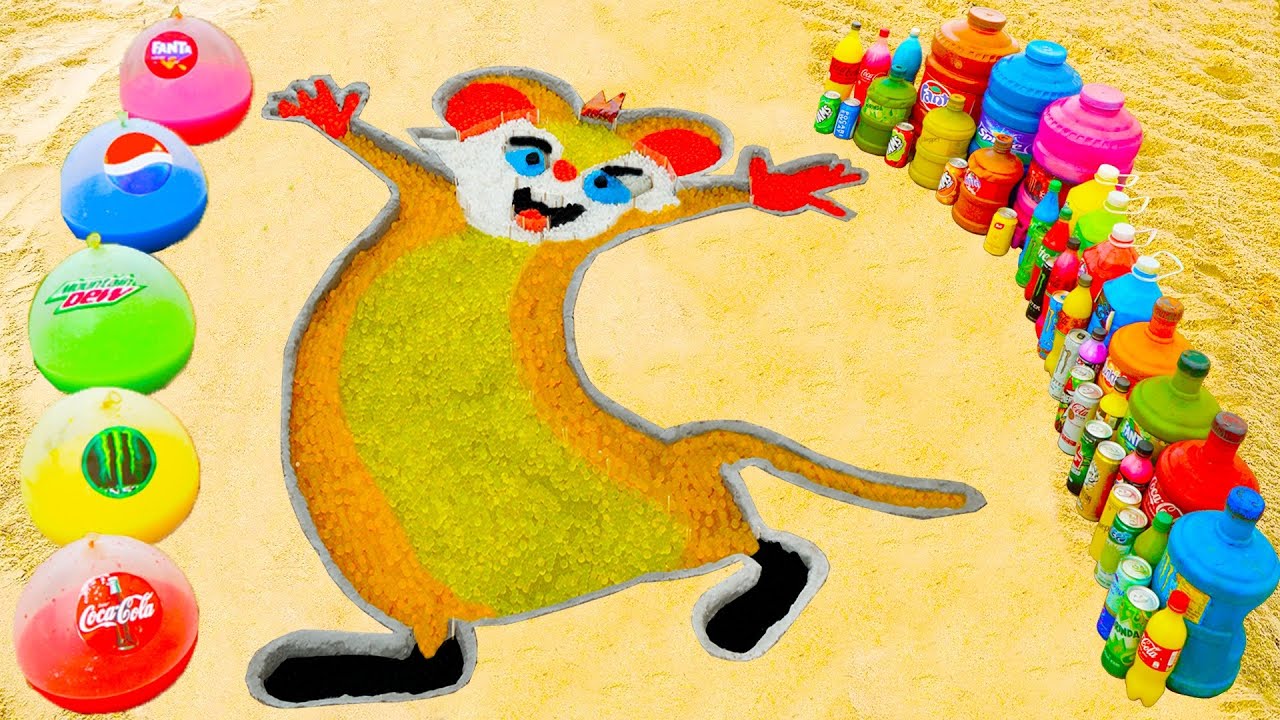 How to make Rainbow Epic Tails 2024 with Orbeez, Balloons Fanta, Pepsi ...