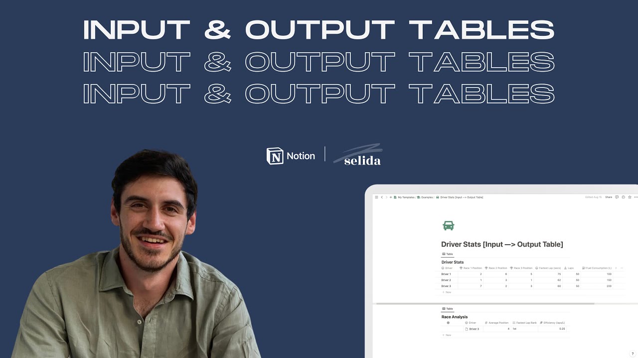 How to Create an Input & Output Table in Notion - YouTube
