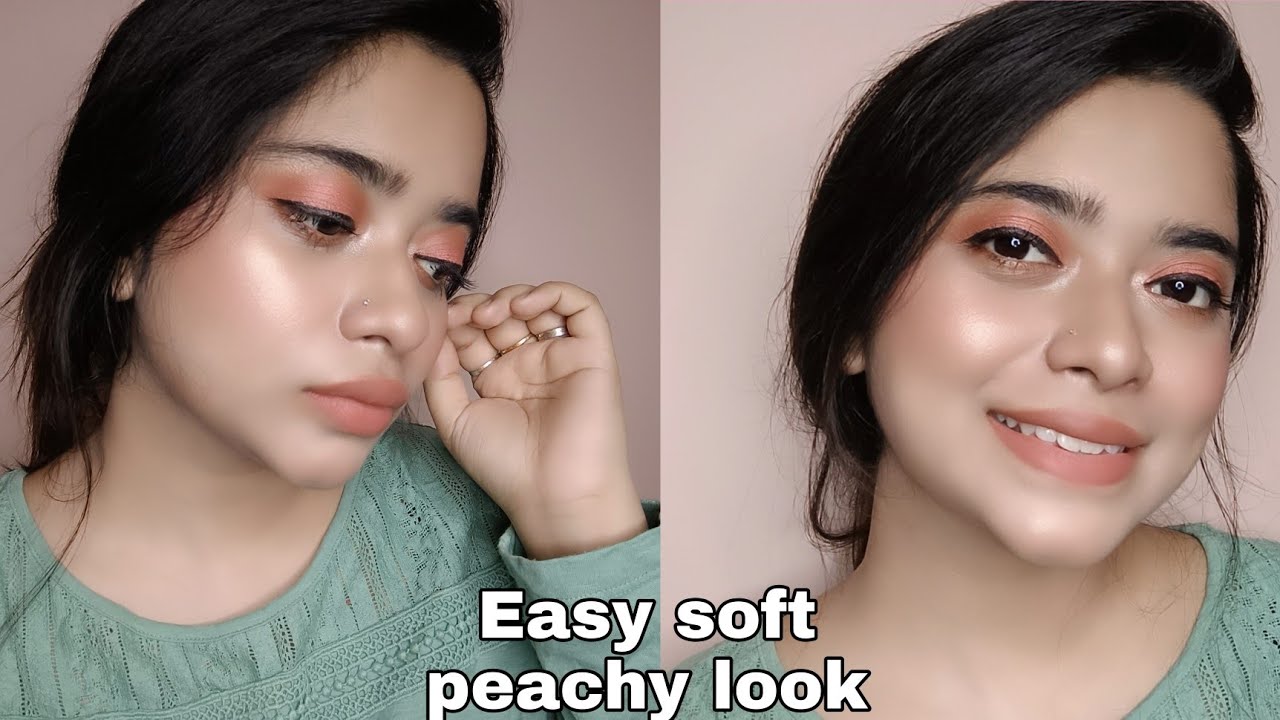 Easy soft peachy eye makeup tutorial || Easy makeup tutorial ||Day look || Avilos World ️ - YouTube