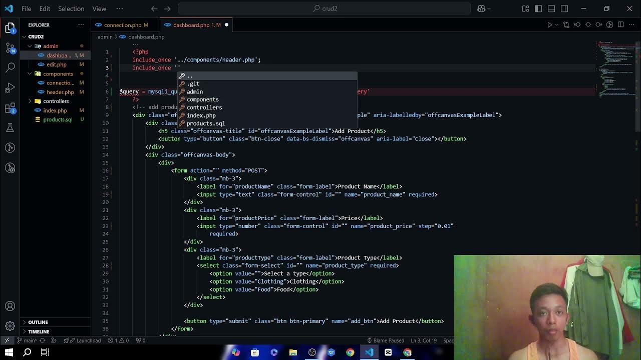 CRUD operation using PHP - YouTube