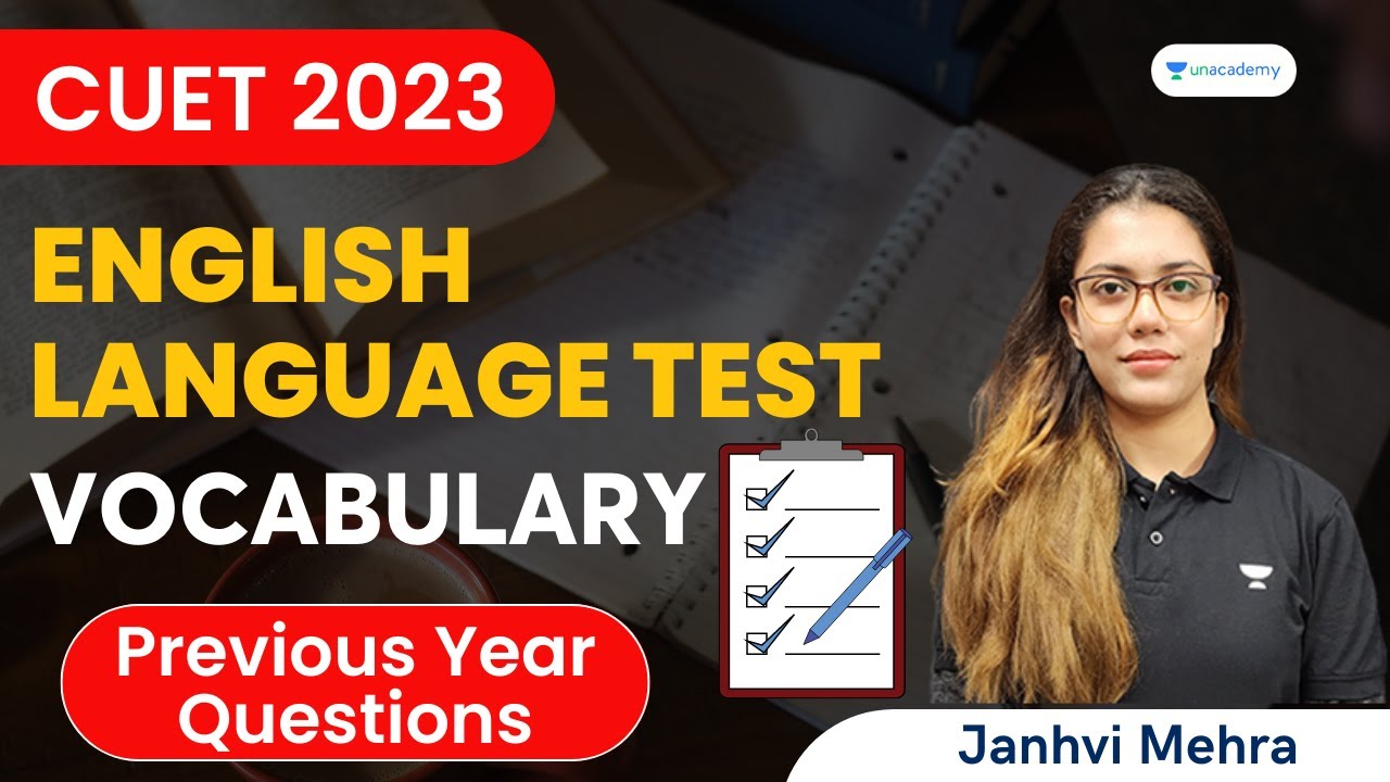 CUET 2023 | English Language Test | Vocabulary | Previous Year ...