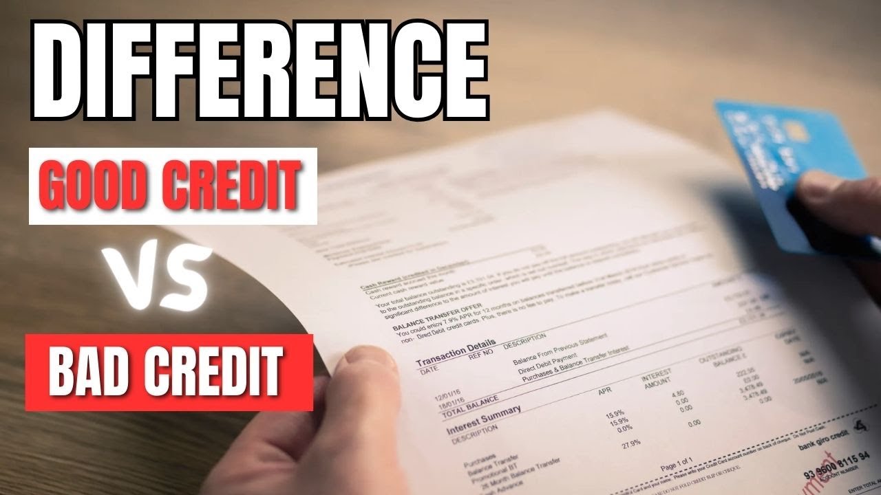 What’s the difference of having a good credit vs bad - YouTube